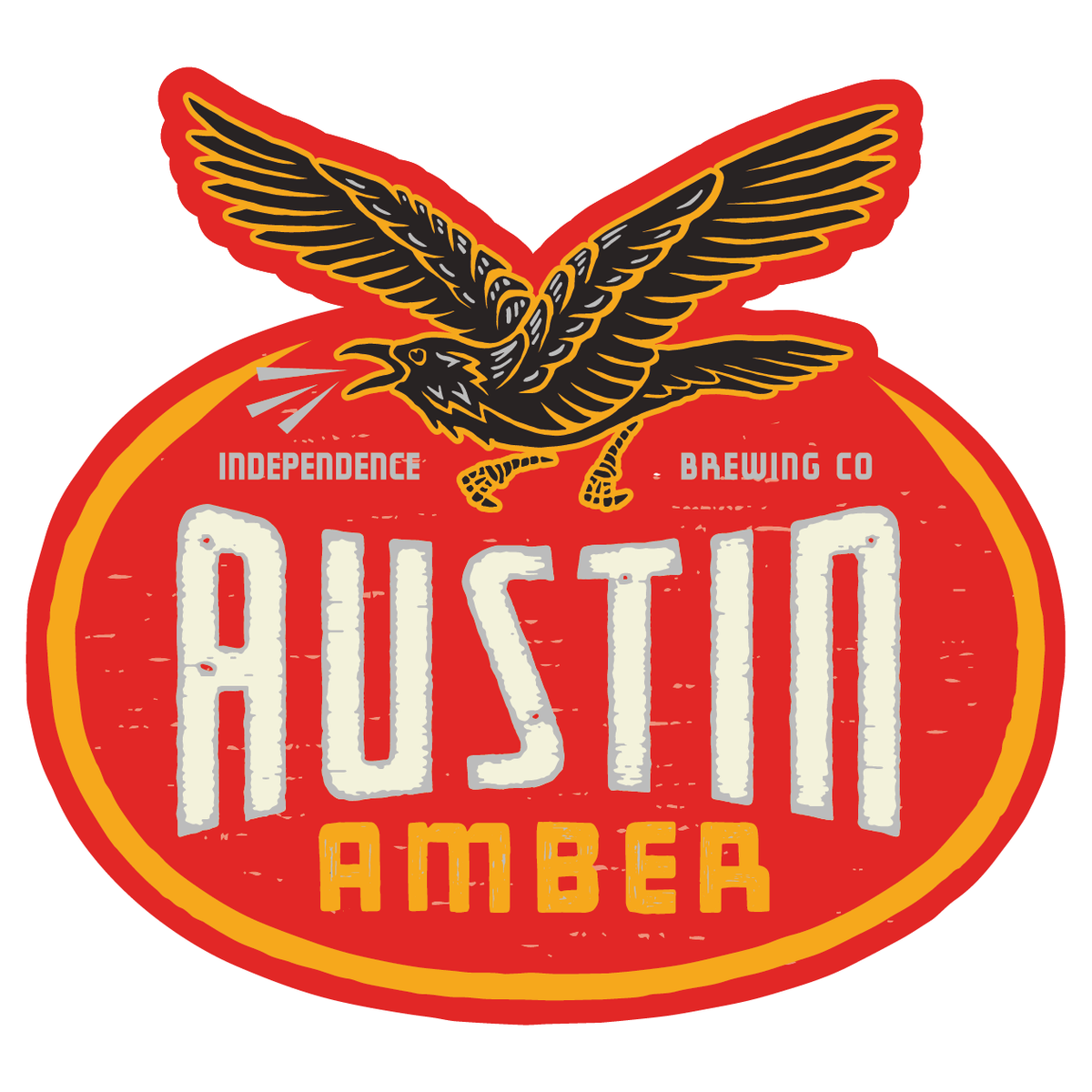 Amber Badge Sticker – Independence Brewing