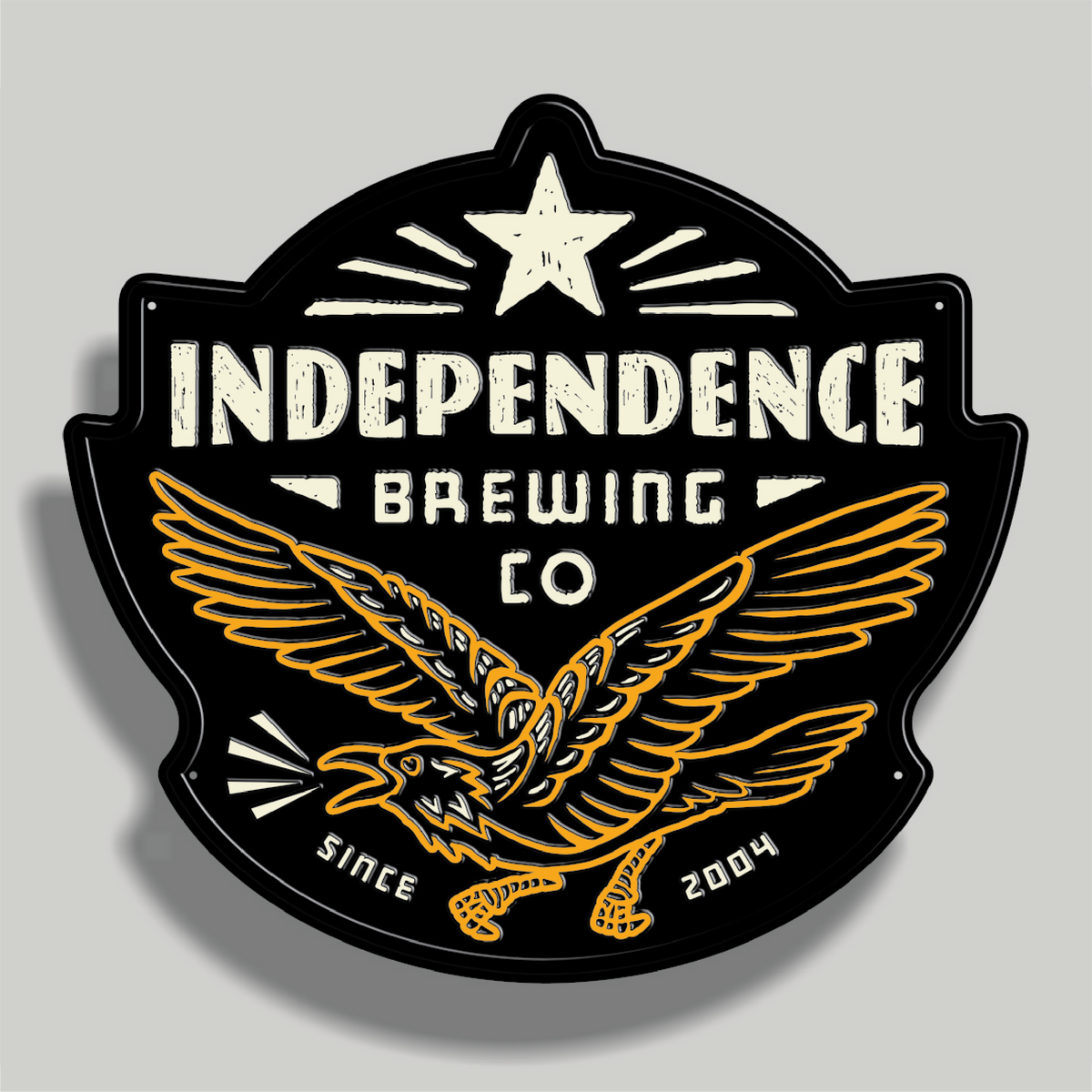 Indy Grackle Metal Sign – Independence Brewing