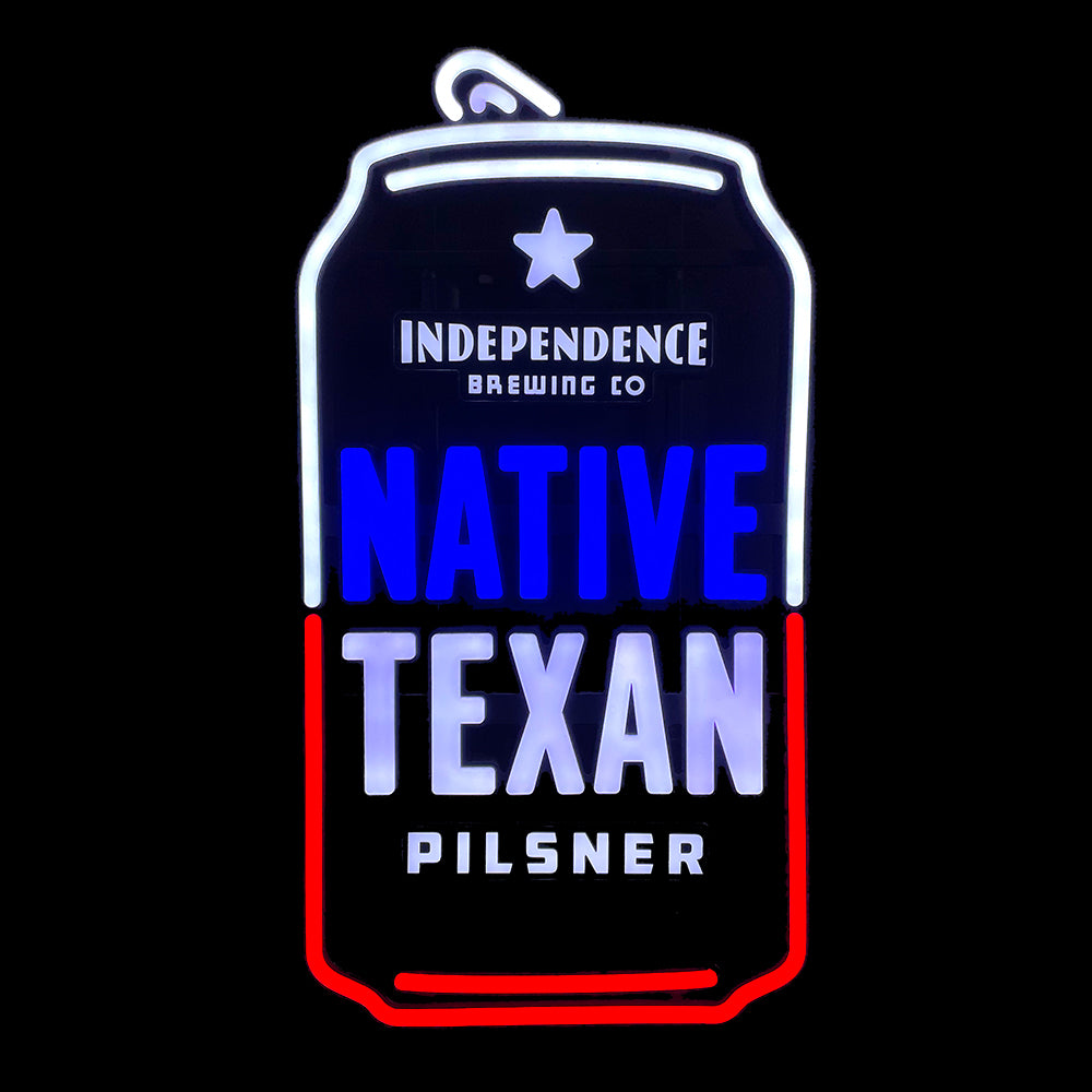 Native Texan LED Neon Sign – Independence Brewing