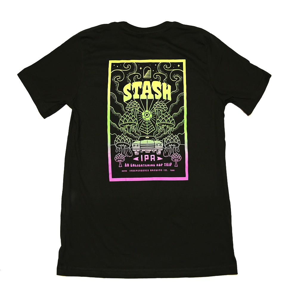 Stash IPA Blacklight Tee – Independence Brewing